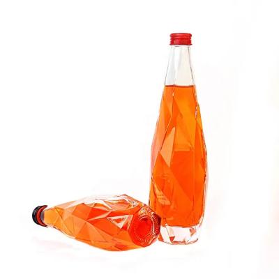 中国 透明ロンブスガラスボトル 350ml 500ml カスタムカラーガラスカラー ユニークなデザイン 販売のため