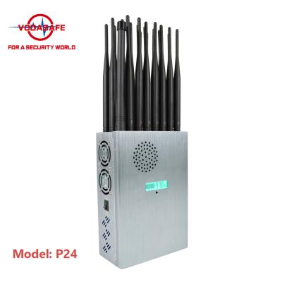 中国 24本のアンテナは2G 3G 4G 5G Wifi GPSのための信号の妨害機の屋内使用に電話をかける 販売のため