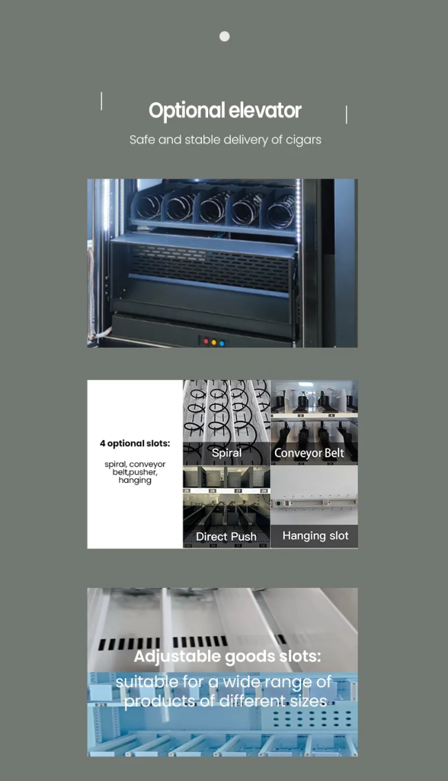 600 Pcs Innovative CBD Cigar Vending Machine With Age Checker Card Reader
