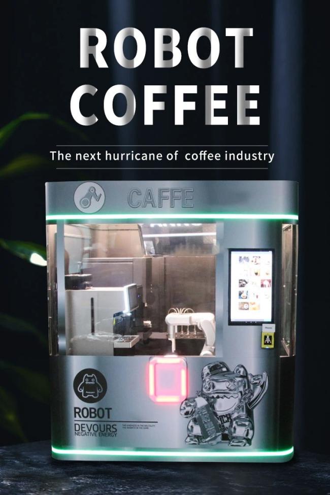 Automatic Coffee Robot Barista front view