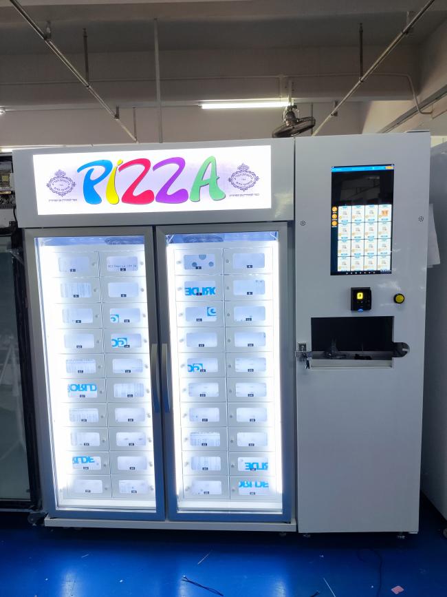 Installed vending machine in commercial setting
