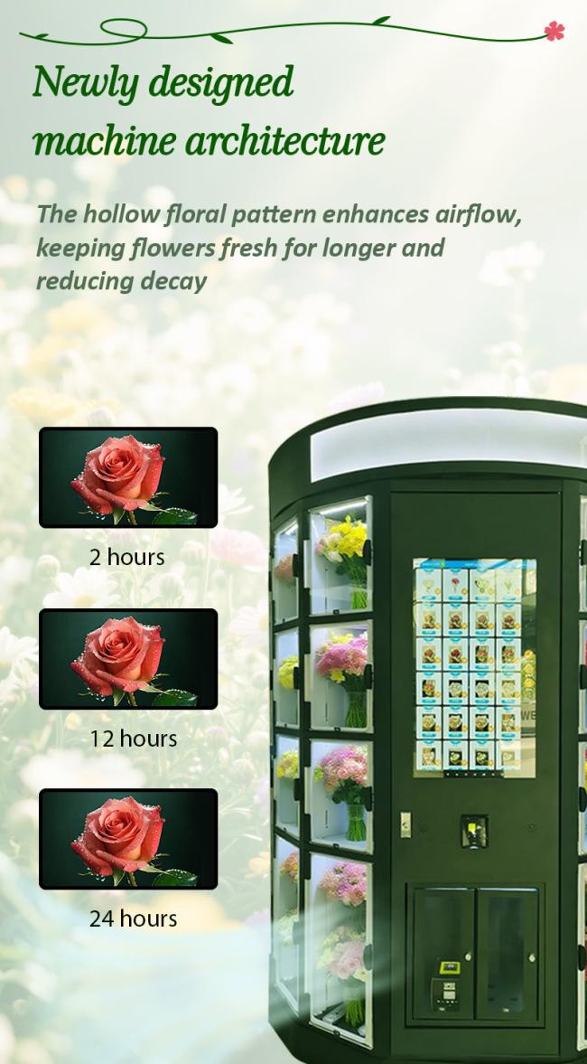 This locker vending machine has cooling system(3-20°C)to keep fresh