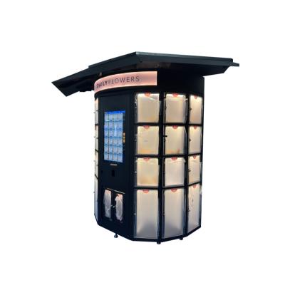 China 스마트 기능 실시간 재고 추적 꽃가루 판매용 자동 판매 기계의 맞춤형 냉장고 for sale