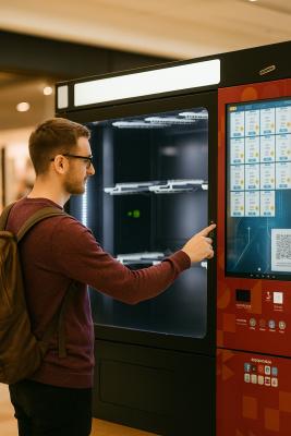 China Automated Clothes Vending Machine with Customizable Hanging Slots Multiple Payment Systems and Space-Saving Design for sale