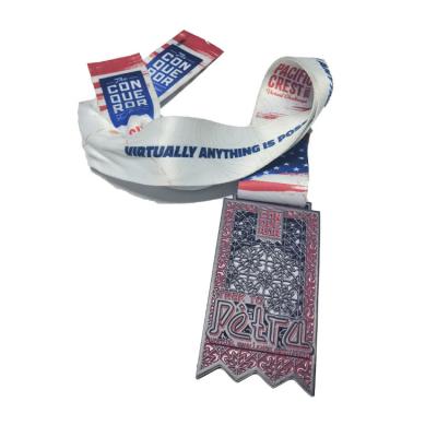 Cina Placcatura elettrolitica su ordinazione della medaglia del metallo di sport in lega di zinco in vendita