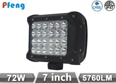 China 7 Zoll-führte 72W geführter treibende Lichter Cree LED weg von der Straße Lichtstrahl-Viererkabel-Reihe zu verkaufen