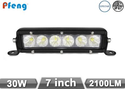 Cina 5W ogni LED 30W a 7 pollici fuori dalla strada ha condotto le barre luminose 10V - singola fila di CC 30V in vendita