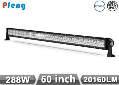 Cina Fuori dalla barra luminosa principale curva a 50 pollici 288W della strada una fila doppia di 20160 lumi in vendita