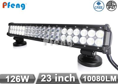 China Las 20 pulgadas doble de la fila 126W llevaron la prenda impermeable de 3W LED del Cree de la barra ligera en venta