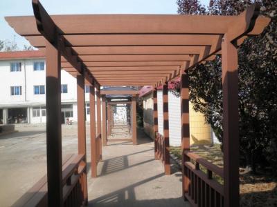 China Eco Friendly WPC Pergola Composite HDPE Waterproof Modern Wood Pergola for sale