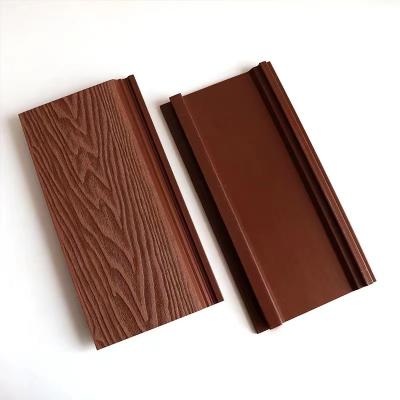 Cina Rivestimento all'aperto esteriore di raccordo di legno lucido della parete della parete 3D Wpc di accento di anti slittamento in vendita