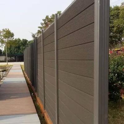 China Weather Resistant WPC Fence Panels 200 X 200 Mm Eco Outdoor Grey Composite Fence Panels for sale