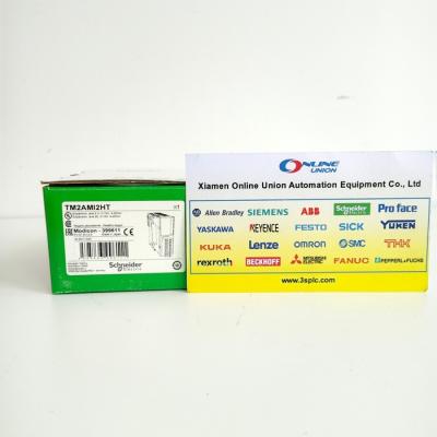 China TM2AMI2HT Schneider Analog input module, Modicon M238 logic controller, 2 inputs voltage for sale