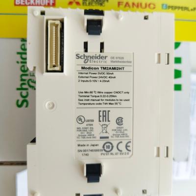 China TM2AMI2HT Schneider Analog input module, Modicon M238 logic controller, 2 inputs voltage for sale