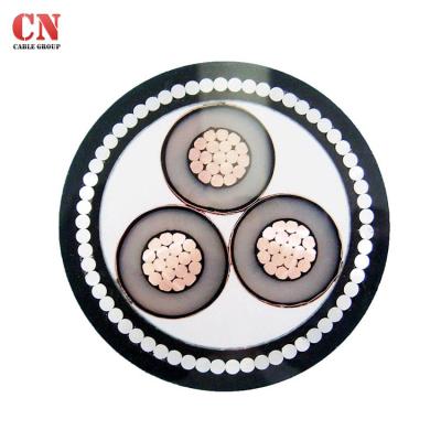 Cina Il multi cavo armato 10mm 4mm del centro di XLPE 11kv sistemi MV 3 svuota il conduttore del Cu di 50m in vendita
