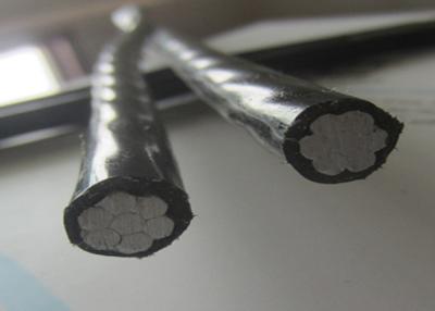 Cina Cavo di alluminio sotterraneo del cavo/PVC di mungo nero secondario duplex per le linee elettriche in vendita