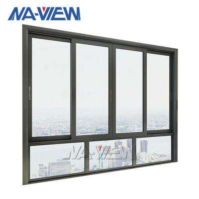 China gleitendes Fenster-gleitendes Glasinnenfenster des Büro-Aluminium-6063 zu verkaufen