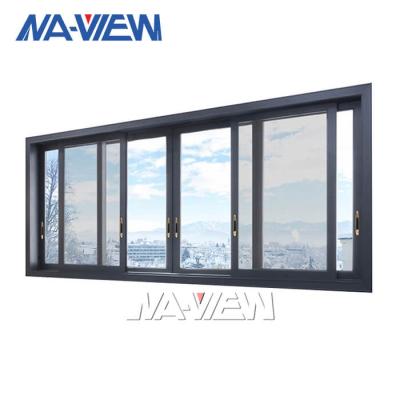 China Coating Anodized Aluminium Sliding Doors With Windows for sale