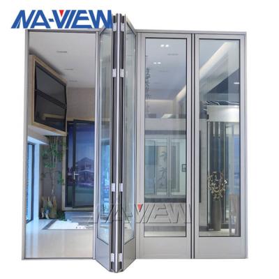 Cina Vetro Bifold impermeabile Windows Grey Aluminium Folding Windows in vendita