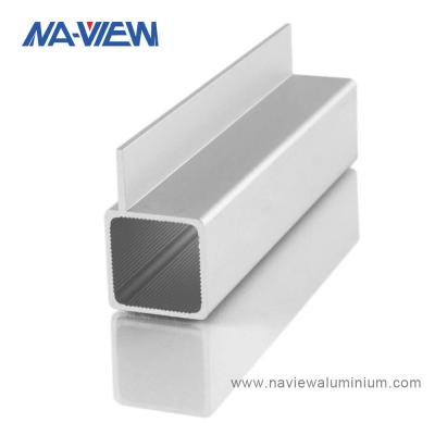 China Extruded Aluminum Box Square Aluminium Profile Section Tube for sale