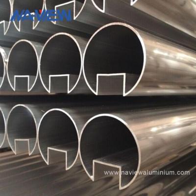 China Extruded Aluminum Handrail Extrusions Profiles for sale