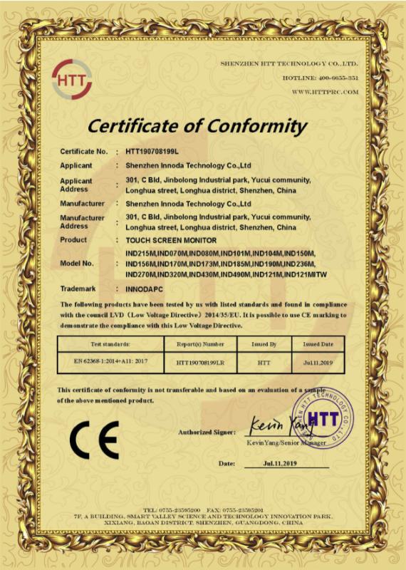 CE-LVD - Shenzhen Innoda Technology Co., Ltd. CN
