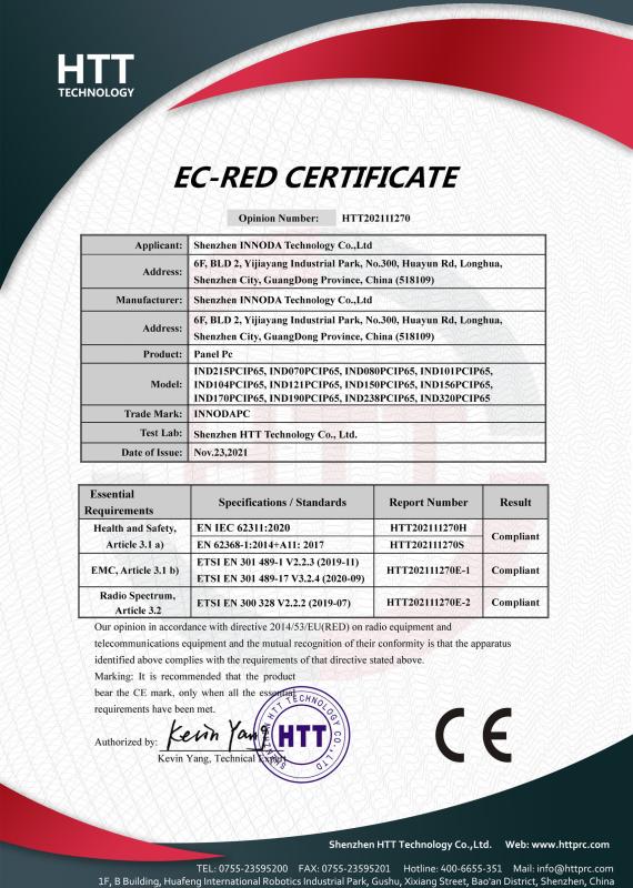 CE - Shenzhen Innoda Technology Co., Ltd. CN