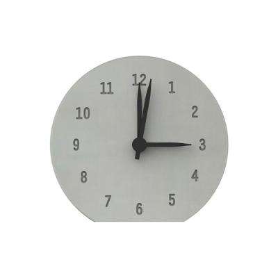 Cina decorazione domestica liscia dell'orologio di muro di cemento di forma rotonda delle lettere di 6mm in vendita