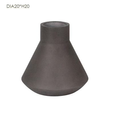 Cina Piantatrici concrete decorative di Subuliform/vaso di fiore rotondo del cemento dell'impasse in vendita