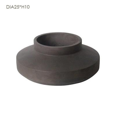 Cina Piantatrice del cemento del nero del collo corto/vaso di fiore concreto natura dell'interno in vendita