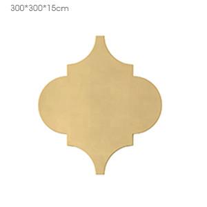 Cina Decorazione interna del muro di mattoni del cemento di forma decorativa gialla dei blocchetti/aglio in vendita