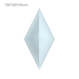 Cina Mattone decorativo del cemento di verde della base piana a forma di diamante per la decorazione della parete in vendita