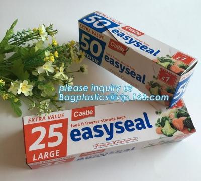 China pe zipper ldpe plastic food bag  freezer storage bags, Food grade plastic packing bag  slider storage bags w for sale