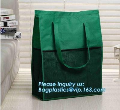 El nuevo diseño recicla la cuerda para manejar el bolso no tejido con el ojeteador, bolso plano no tejido modificado para requisitos particulares del sacador del bolso de la impresión para shoes&gar