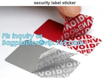 China Warranty VOID If Seal Broken Custom Void Seal Sticker Label,torn invalid security label tamper proof VOID OPEN custom st for sale