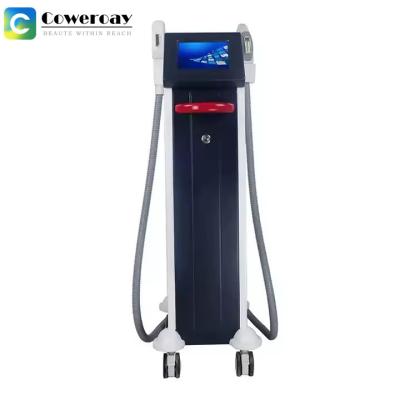 China 2 Handvaten Ipl Elight Laser Permanente Haarverwijderingsmachine Voor Huidverjonging Te koop