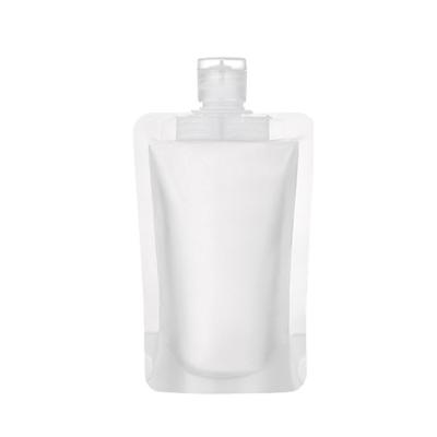 China Manufacturer wholesale disposable in stock doypack shampoo 30ml 50ml 100ml clear filling spout pouch en venta