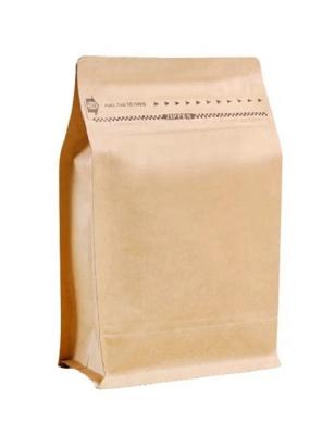 China Security Custom Printing High Quality Zip Lock Kraft Paper Coffee Bag Beans 1 Kg Brown Food Snack Storage Seal Bag en venta
