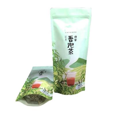 China Security Custom Logo Stand Up Plastic Tea Coffee Packaging Bag With Zipper en venta