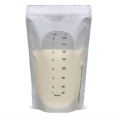 Cina Safety OEM Eco Friendly Laminated Breast Milk Storage Cooler Plastic Bags With Double Zipper in vendita