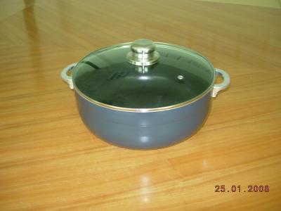 China Aluminium Non-Stick Caldero Pot (Glass Cover available) en venta