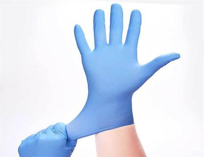 Cina I guanti di gomma eliminabili dell'esame medico in polvere con rosa lisciano in vendita