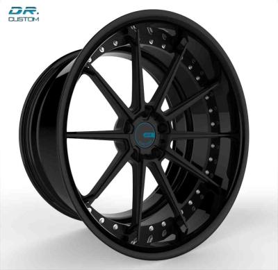 Cina Tre pezzi di ET50 5x120 spingono le ruote a 18 pollici di 3 pezzi di Matt Black in vendita