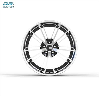 Cina lega di alluminio nera del ODM delle ruote concave profonde a 19 pollici 5x108 iper in vendita