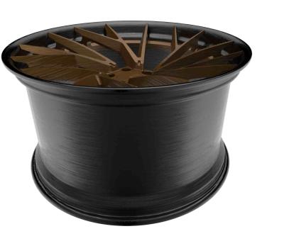 Cina Lle grandi ruote a 20 pollici concave Matt Bronze Disk PCD 5x115 di 3 pezzi in vendita