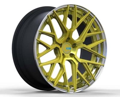 Cina Matt Black Gold Center 5x120 le ruote di 3 pezzi in vendita