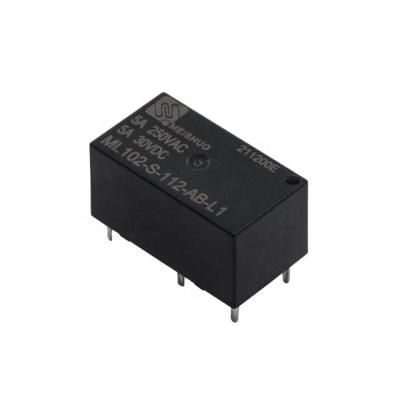 中国 スマートな電気器具制御のためのMeishuo ML102-S-112-AB-L1のリレー12v/8A単一のコイルの磁気掛け金を降ろすリレー 販売のため