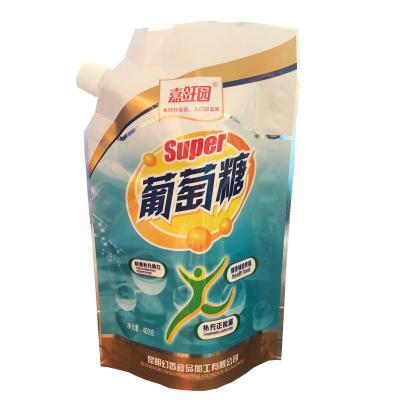 China 100ml/200ml/500ml de verpakkende zak van aluminiumfolie plastic spuiten doypack voor sap, melk, water, thee Te koop
