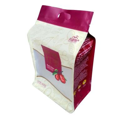 China Van de het Graangewassen de Plastic Vlakke Bodem van het Gussetedontbijt Verpakkende Zak voor de Verpakking van Muesli & Granola- Te koop