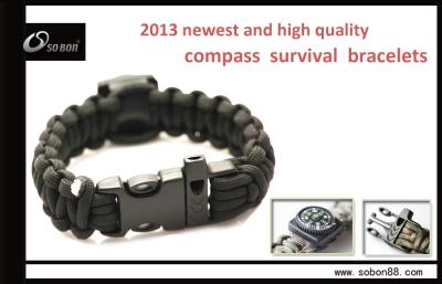 China Firefighter Paracord Survival Bracelet for sale